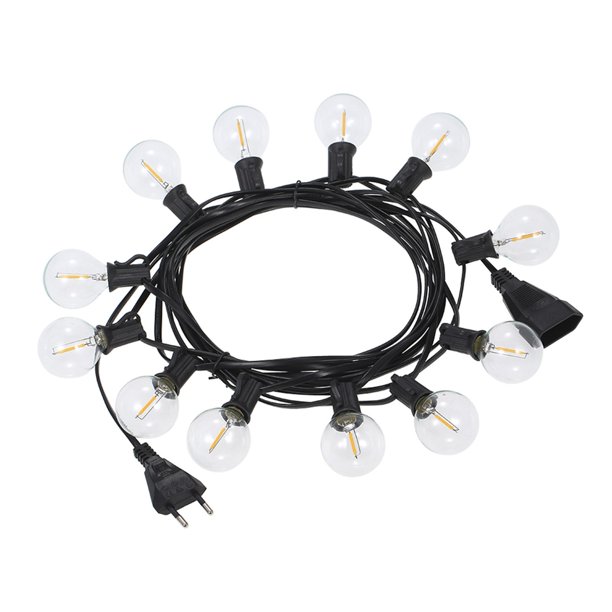 Tomshine 2 Pack AC 220-240V 6.5m/21.33ft E12 Base G40 LED Fairy String ...