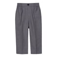 Boys Formal Straight Leg Dress Pants, Solid Color Elastic Waist Suit ...