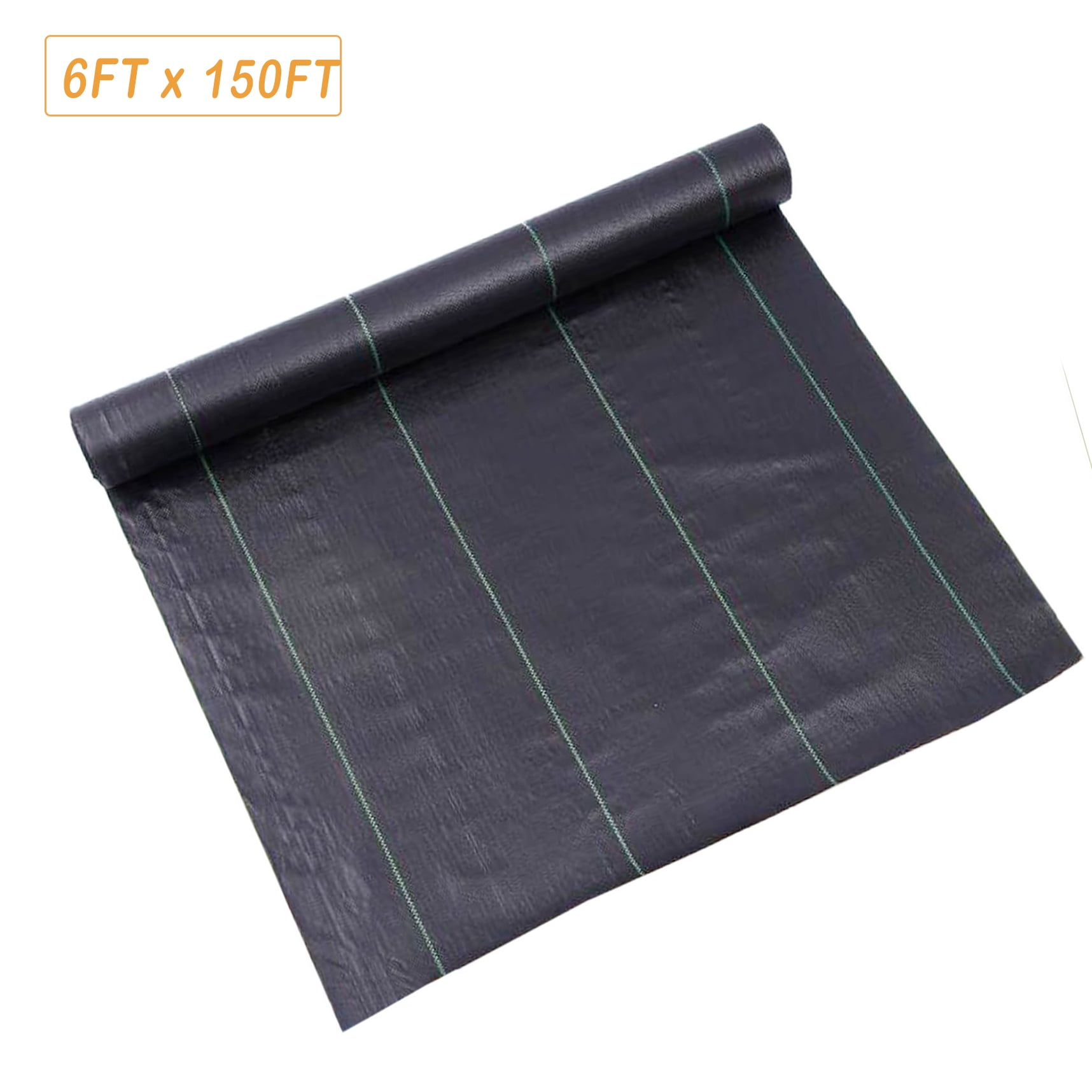 6FT Weed Barrier, Heavy-duty Garden Weed Landscape Fabric Durable ...
