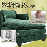 KYLE & KAY Deep Seat Sofa Couch, Comfy Cloud Couch with Thick Armrests ...