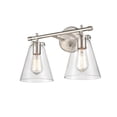 Aliza 2 - Light Brushed Nickel/Silver Wall Sconce - Walmart.com