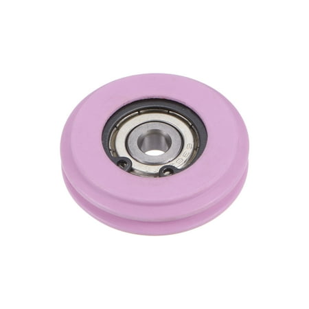 Uxcell Guide Pulley Wheel 6x40x11mm Deep Groove Pulley Bearing, Pink ...