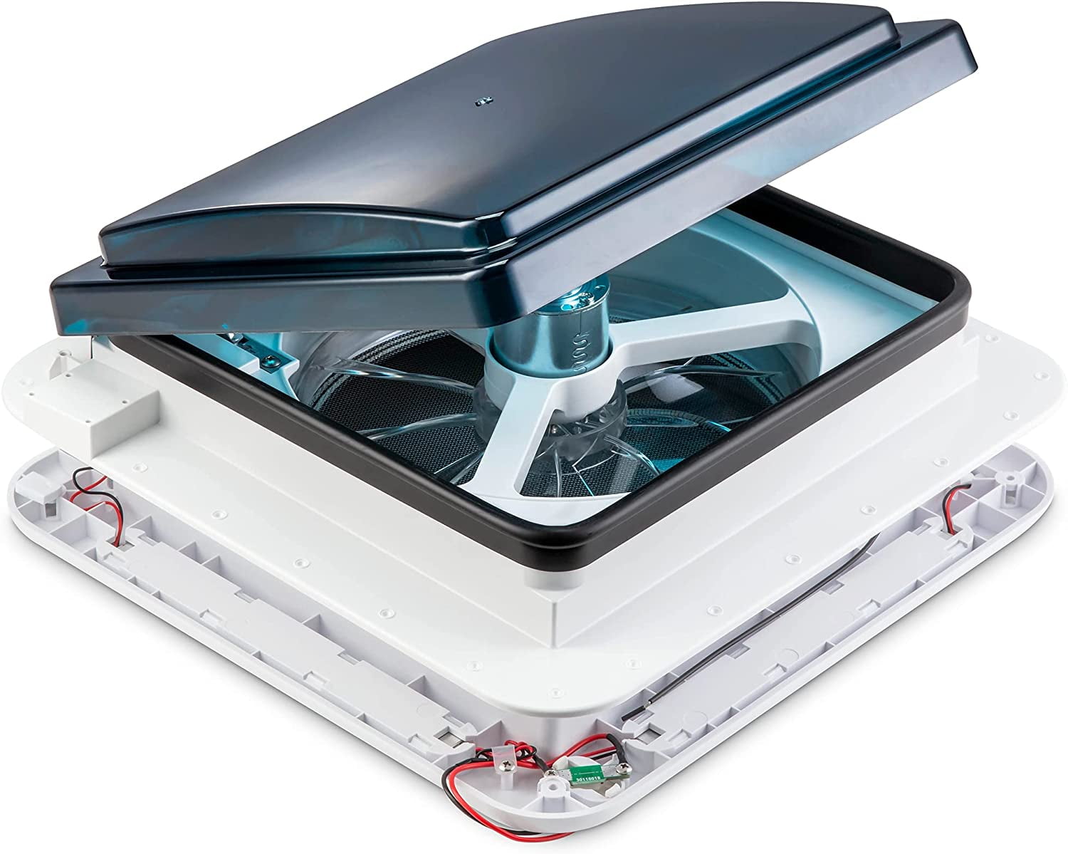 Hike Crew 11” RV Roof Vent Fan with LED Light, 12V Motorhome Vent Fan ...