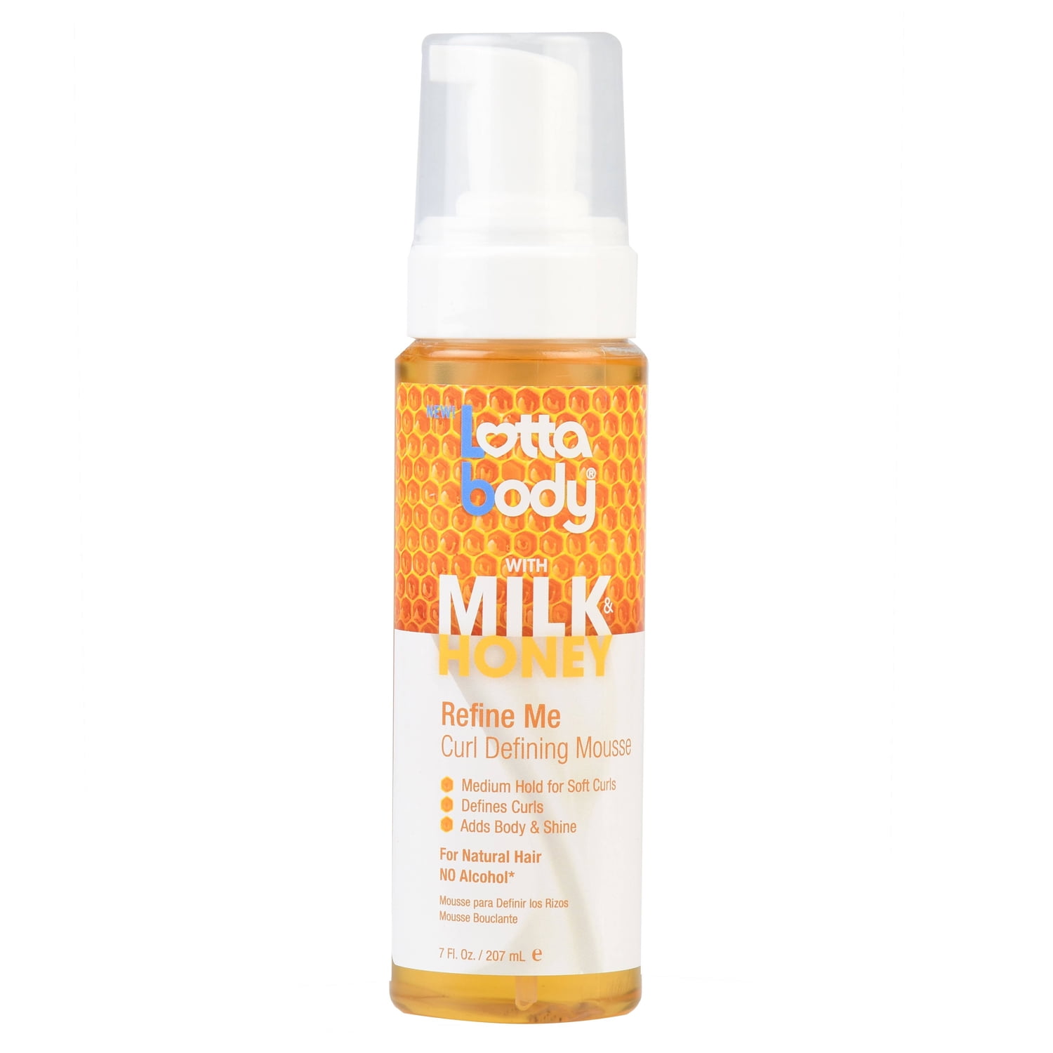 Lottabody Milk & Honey Define Me Curl Defining Mousse 7 Oz,Pack of 3 ...