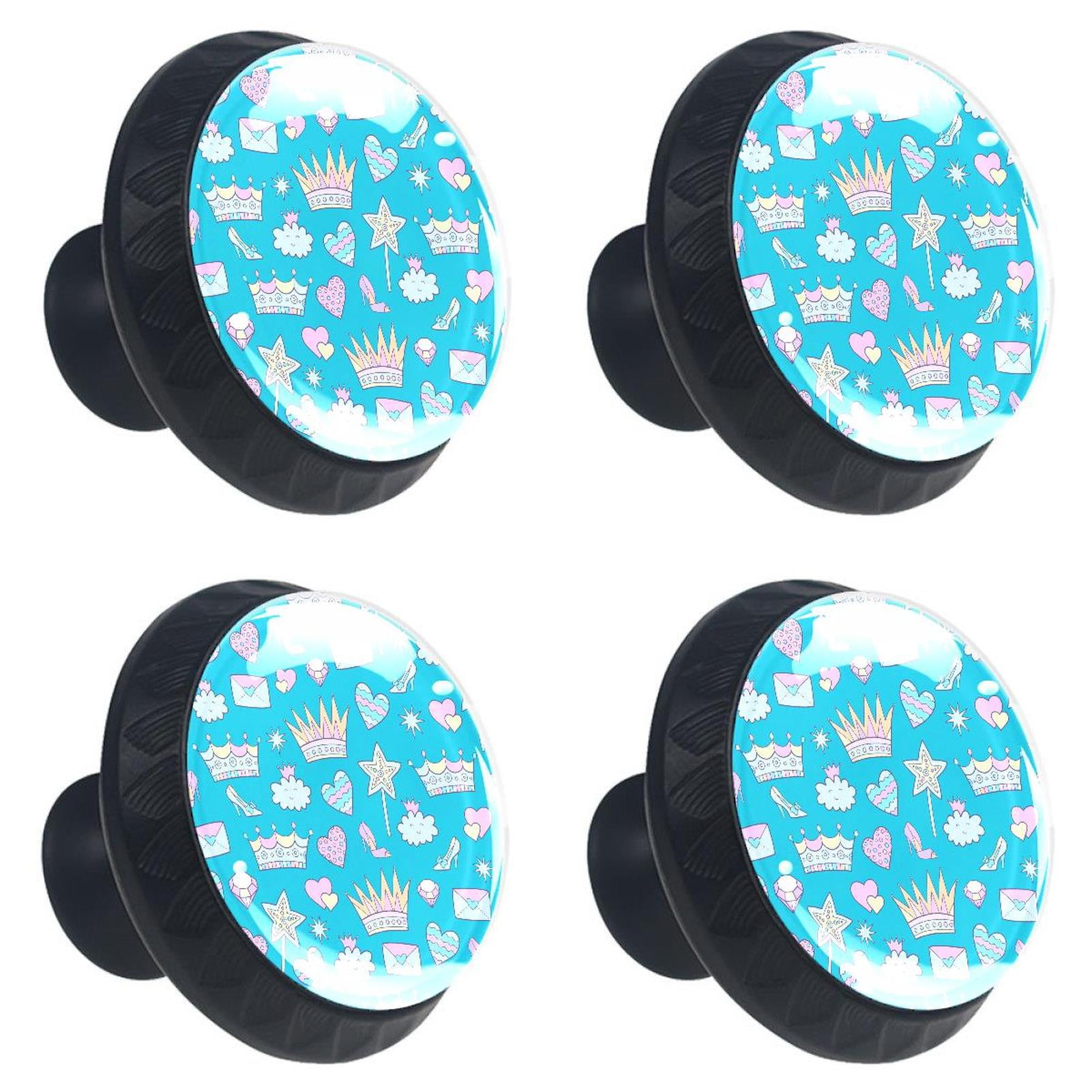 4 Pcs Crown Cute Elements Knobs for Kitchen Cabinet Cupboard Dresser ...