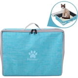 Halinfer Collapsible Cat Travel Litter Box with Lid, Waterproof ...