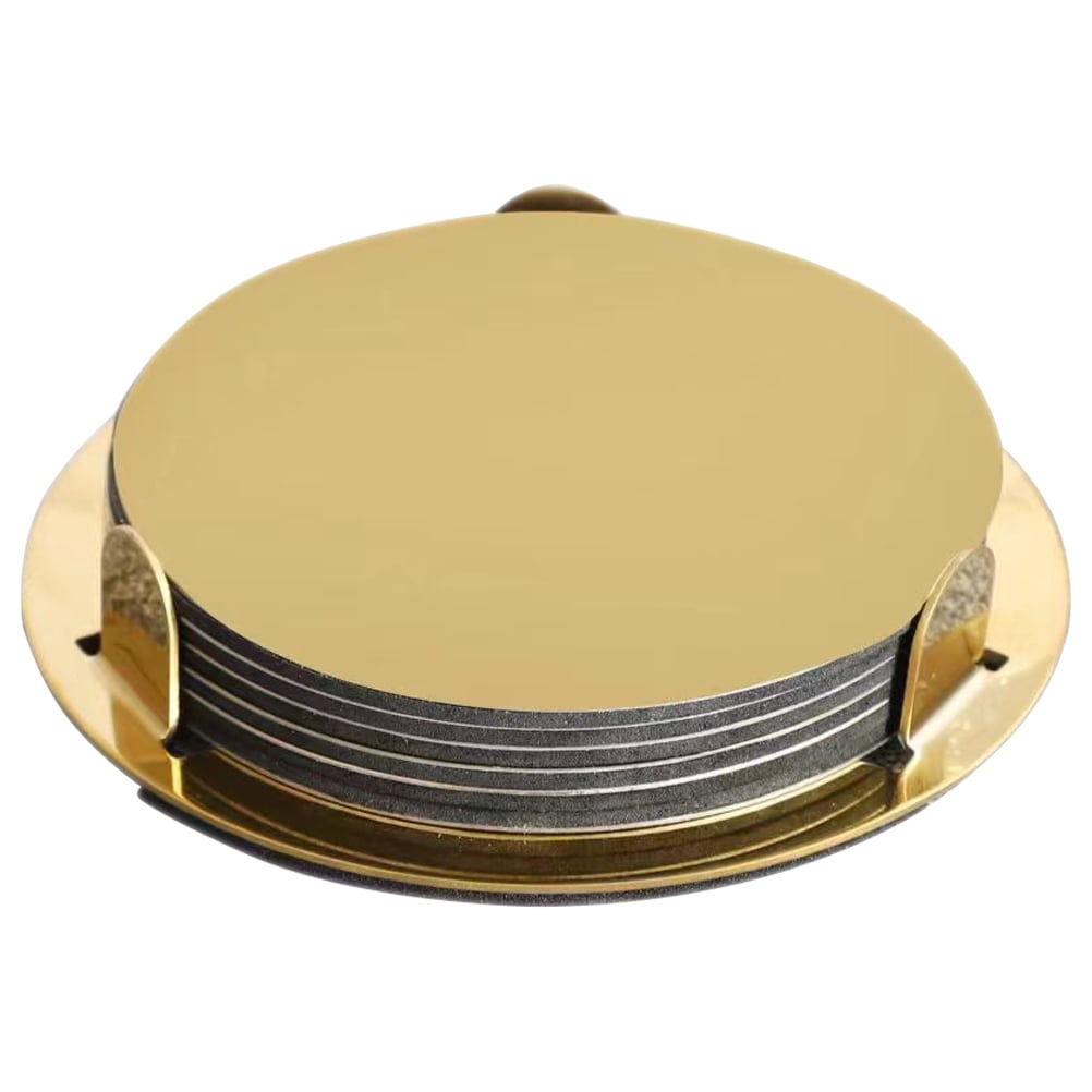 Click here for Etereauty 6pcs Gold Stainless Steel Coasters With... prices