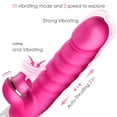 Telescopic Dildo G Spot Thrusting Vibrator Female Masturbation For