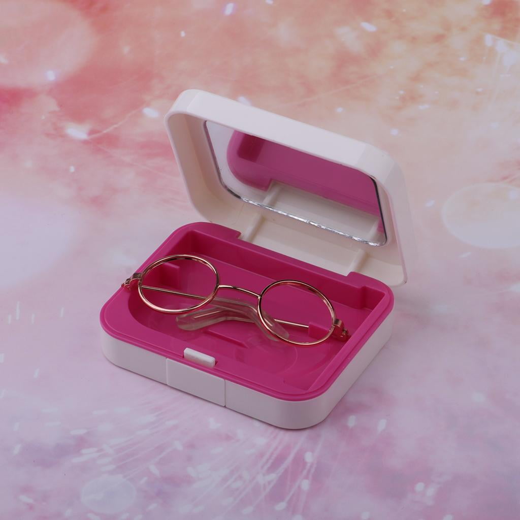 1/3 BJD Retro literario marco gafas de terre y caja de gafas para ...