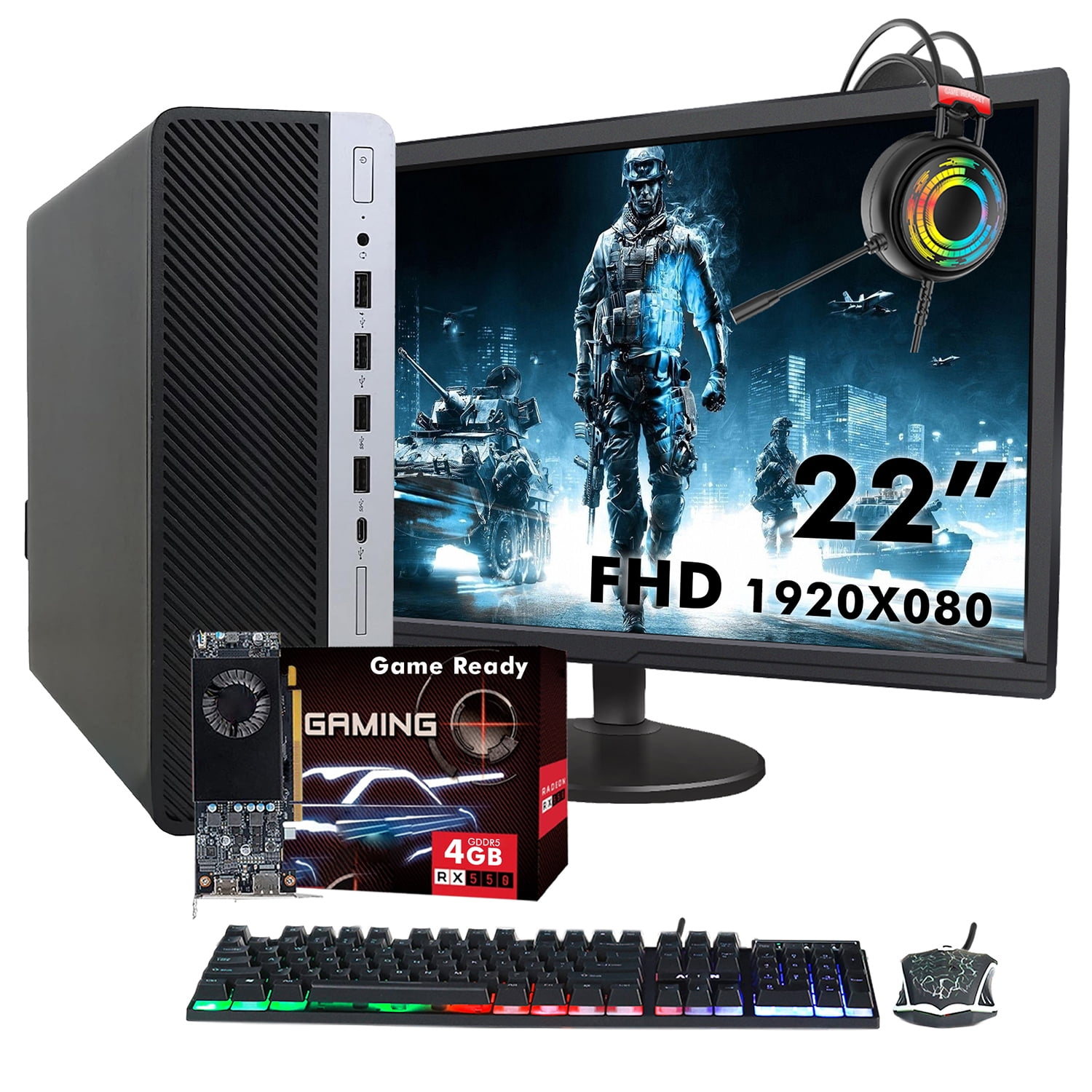Click here for Gaming Desktop Pc - Hp Sff ~ 22 Inch Monitor Intel... prices