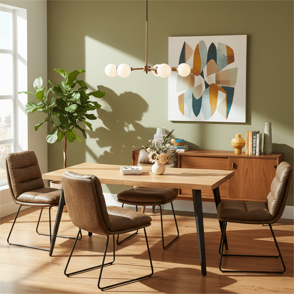 Click here for Homy Casa 63 Inch 5-Piece Dining Set  Faux Wood Li... prices