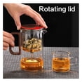 Glass Teapot with Infuser, Bonston Heat Resistant Teapot, Magnetic ...