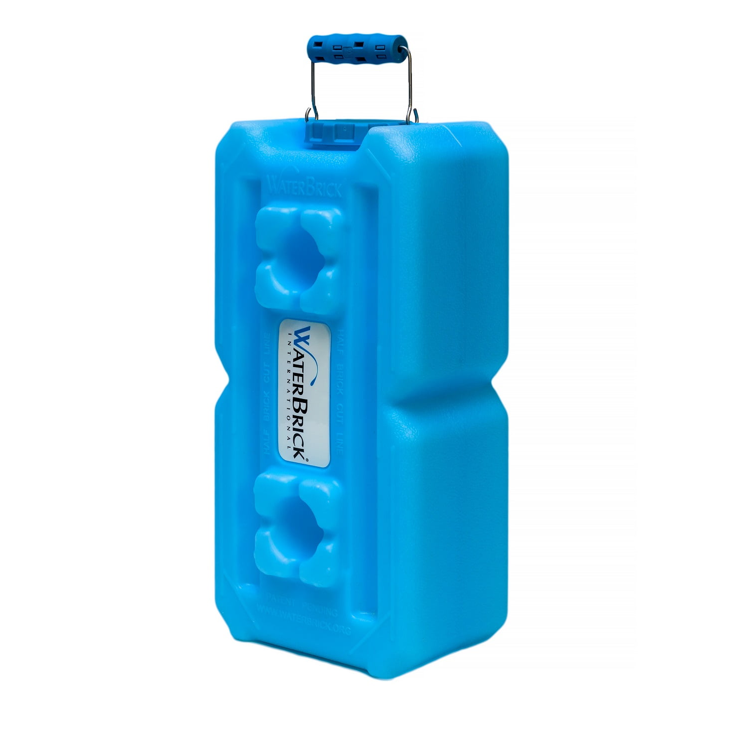WaterBrick Std Stackable 3.5 Gallon Container 2 Pack- Blue - Walmart.com