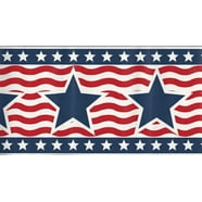 Trimz Americana Star Spangled American Flag Rustic Patriotic Wallpaper ...