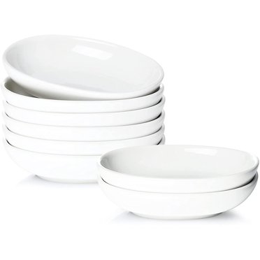 White Porcelain Contemporary Condiments Soy Sauce Dipping Plate or Dish ...