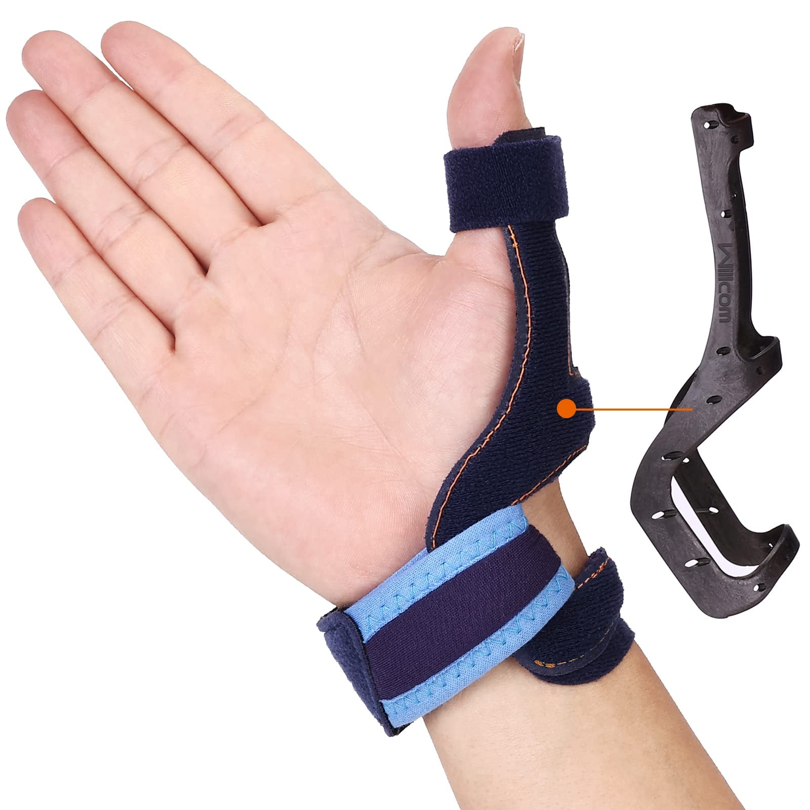 Willcom Thumb Brace Support - Reversible Wrist Spica Splint for CMC ...