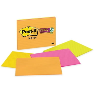 Post-it Notes Super Sticky Big Notes, 15 x 15, Neon Orange, 30 Sheets ...