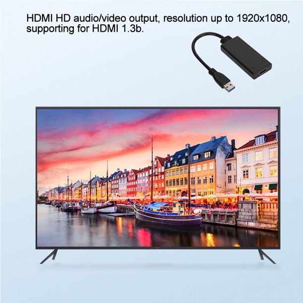 Adaptador USB 30 a video Adaptador convertidor de video HD 1080P ...
