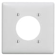 Hubbell NPJ703W Single Receptacle Unbreakable Wall Plate, 2.15 ...