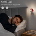 Abstract Red Black Geometric Plug-in LED Night Lights Modern Art Auto ...