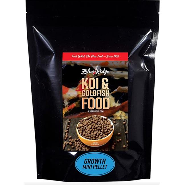 Blue Ridge Fish Hatchery 2 lbs Growth Formula Pellet Fish Food for Koi ...