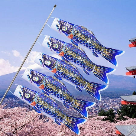 Clairlio 70cm Carp Flag Colorful Hanging Fish Flag Kite for Koinobori ...