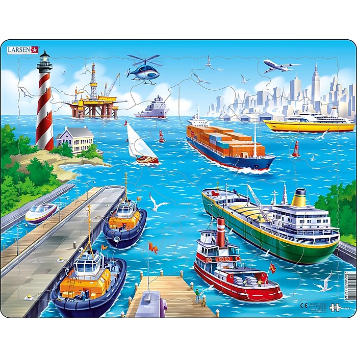 Larsen Puzzles Harbor 35 Piece Children's Jigsaw Puzzle - Walmart.com