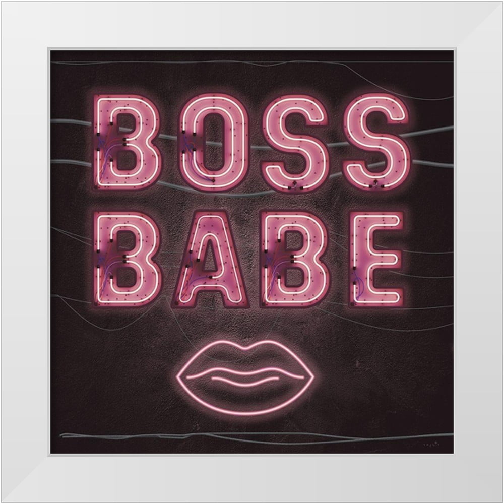 Sophie 6 20x20 White Modern Wood Framed Museum Art Print Titled - Neon ...