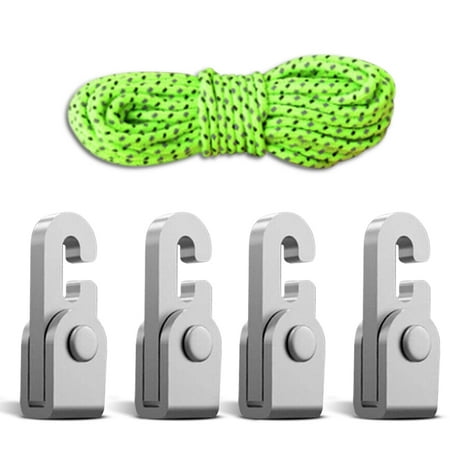 Automatic Lock Hook Outdoor Camping Tent Rope Self-Locking Free Knot ...