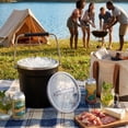 4L Double Wall Insulated Ice Bucket, Stainless Steel Beverage Cooling ...