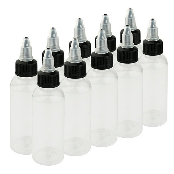 Redempat 10 Pieces Liquid Bottles With Off Caps Empty Transparent ...