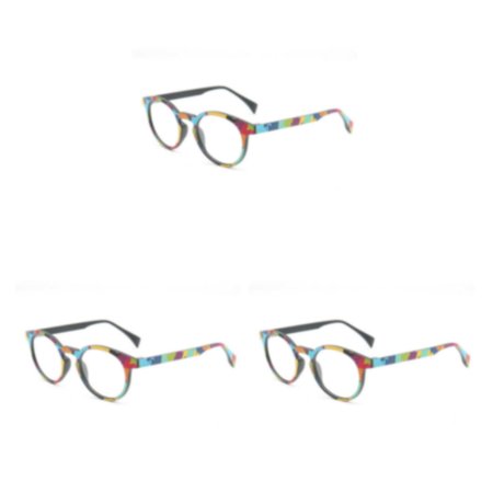 keepw Multi-purpose Womens Round Glasses Frame In Trendy Style Multi ...