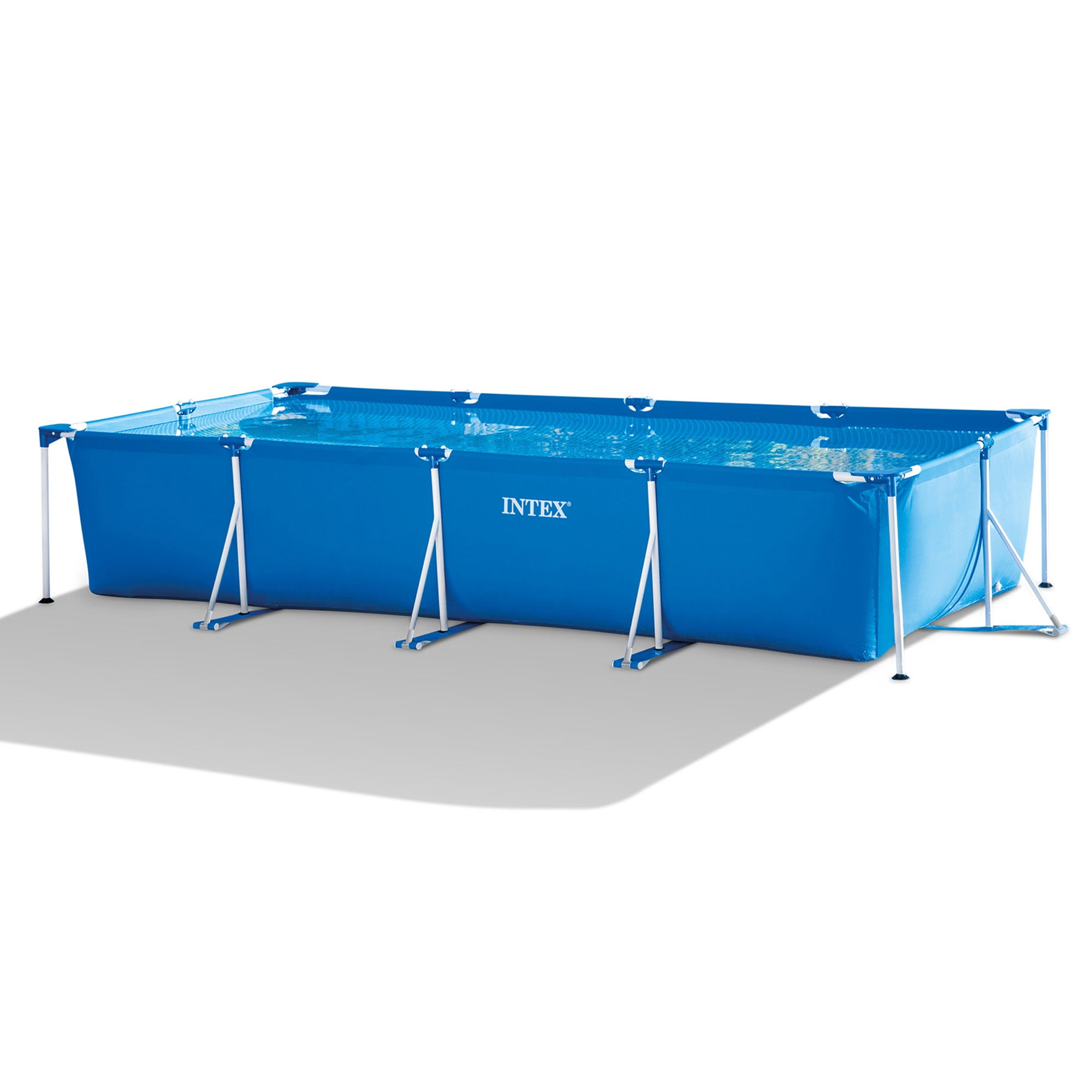 Intex 14.75' x 33" Rectangular Frame Above Ground Outdoor Swimming Pool ...