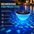 Solar Floating Pool Light with Fish Projection, Color Changing ...