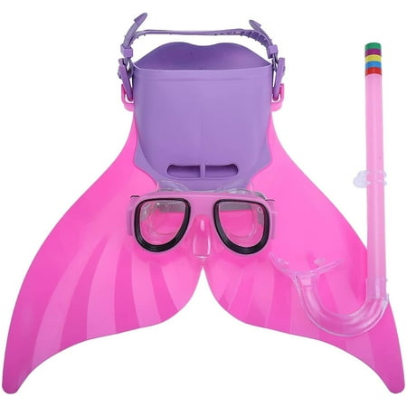 Swimming Training Fins Adjustable Mermaid Swim Fin With Rkel Set For ...