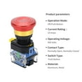 Emergency Stop Button 10A 22mm Latching Push Button Switch, Aluminum ...