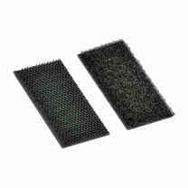 Reclosable Fastener Shapes, Acrylic Adhesive, 3 in, 1 in Wd, Clear, 100 ...