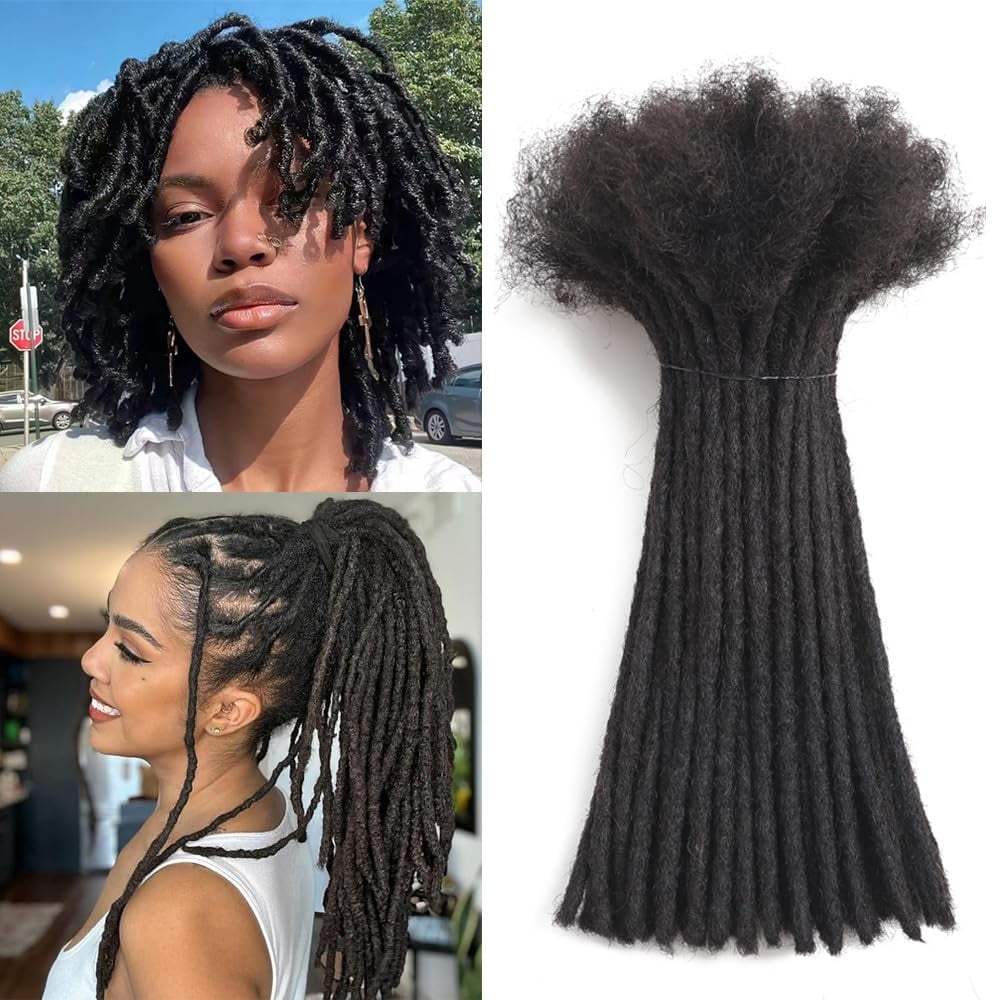 Extensiones con rastas para cabello humano, 100% hechas a mano, 100 ...