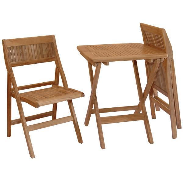 Windsor 3-Pieces Folding Square Bistro Set - Walmart.com