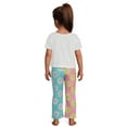 Barbie Toddler Girls Floral Short Sleeve Long Flare Pant Pajama Sleep ...