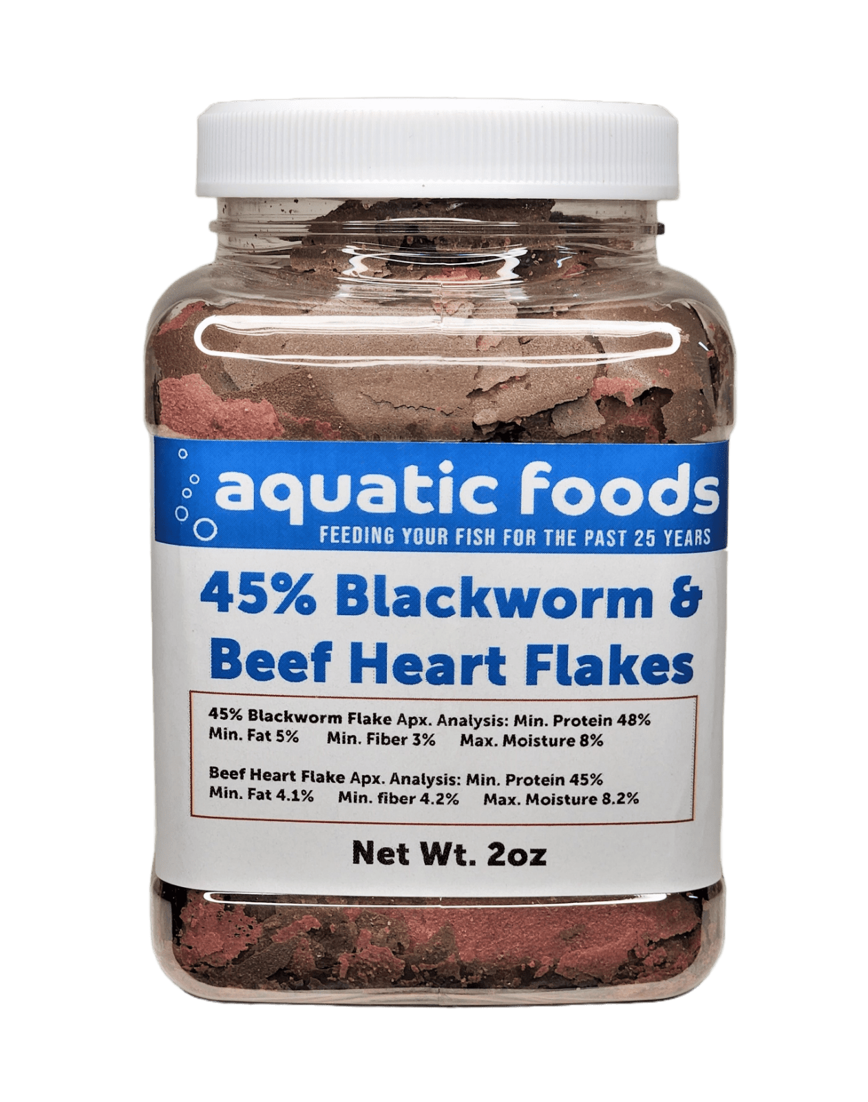 45% Blackworm Flake & Beef Heart Flake Mix for Discus, Cichlids, All ...