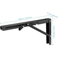 6 count 12 Inch Folding Shelf Brackets, Wall Mounted Heavy Duty ...