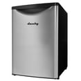 Danby Designer Compact Refrigerator, 2.6 Cu Ft, Stainless Steel, Energy ...