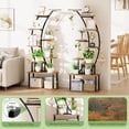 9 Tier Metal Flower Display Stand with Removable Buckets for Florist ...