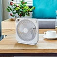 Mainstays New Style 9 inch Box Indoor Comfort Personal AC Electric Fan ...