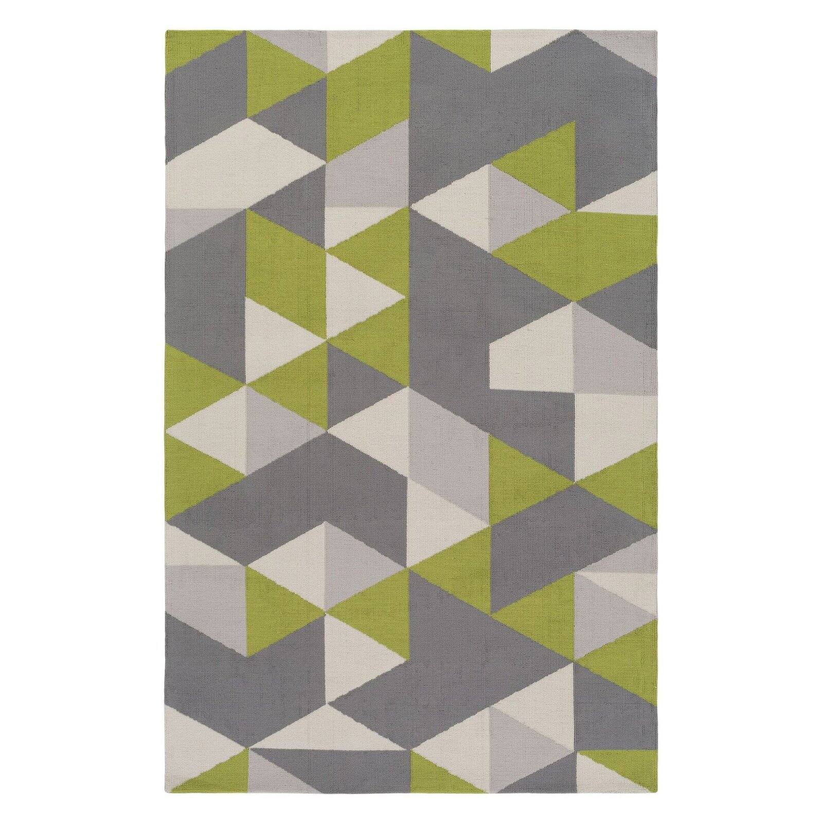 Artistic Weavers Joan Fulton Lime, Gray, Light Gray 2'3" x 10' Rug ...