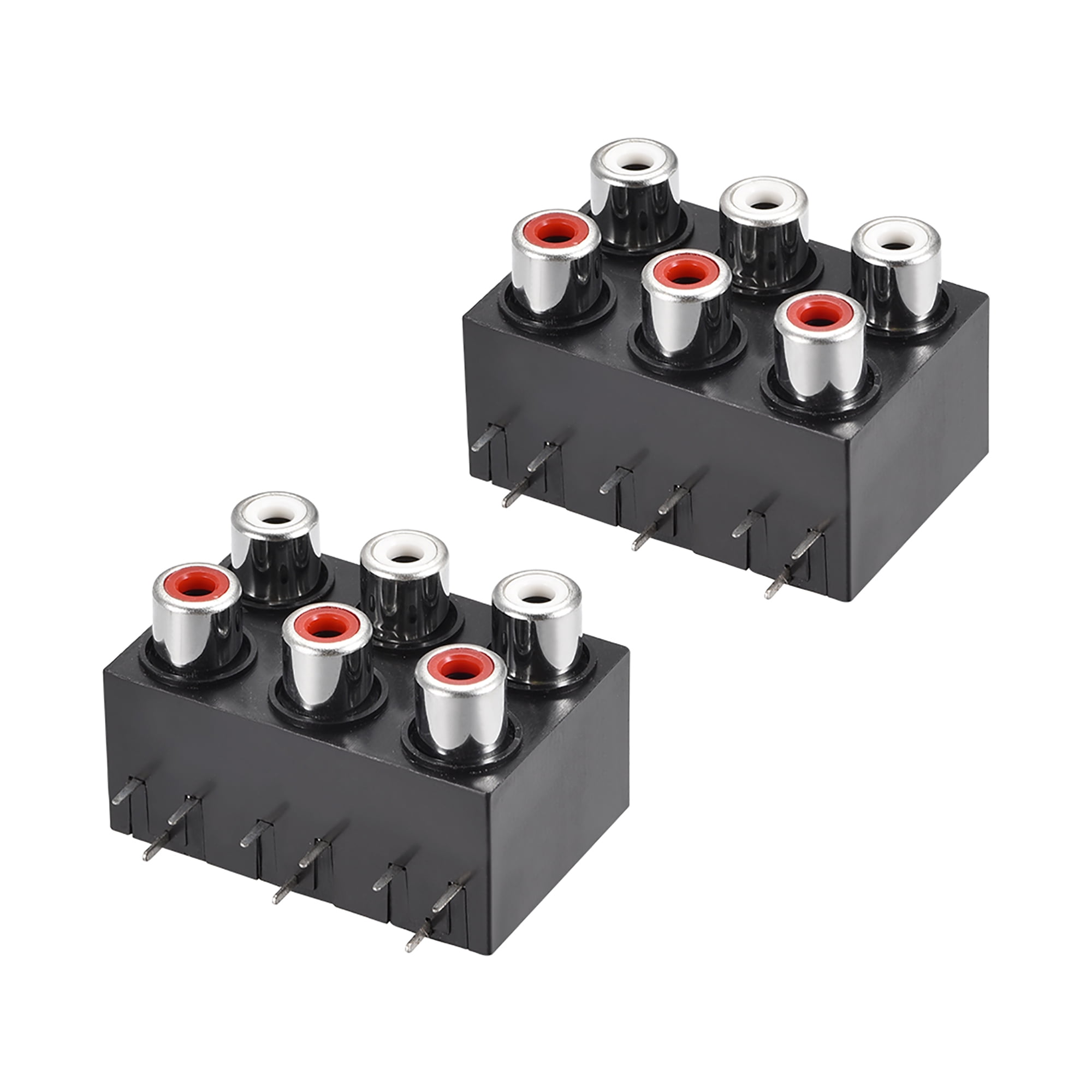AV Concentric Outlet 6-RCA Female Jack 9-Pin Connector Socket Panel ...