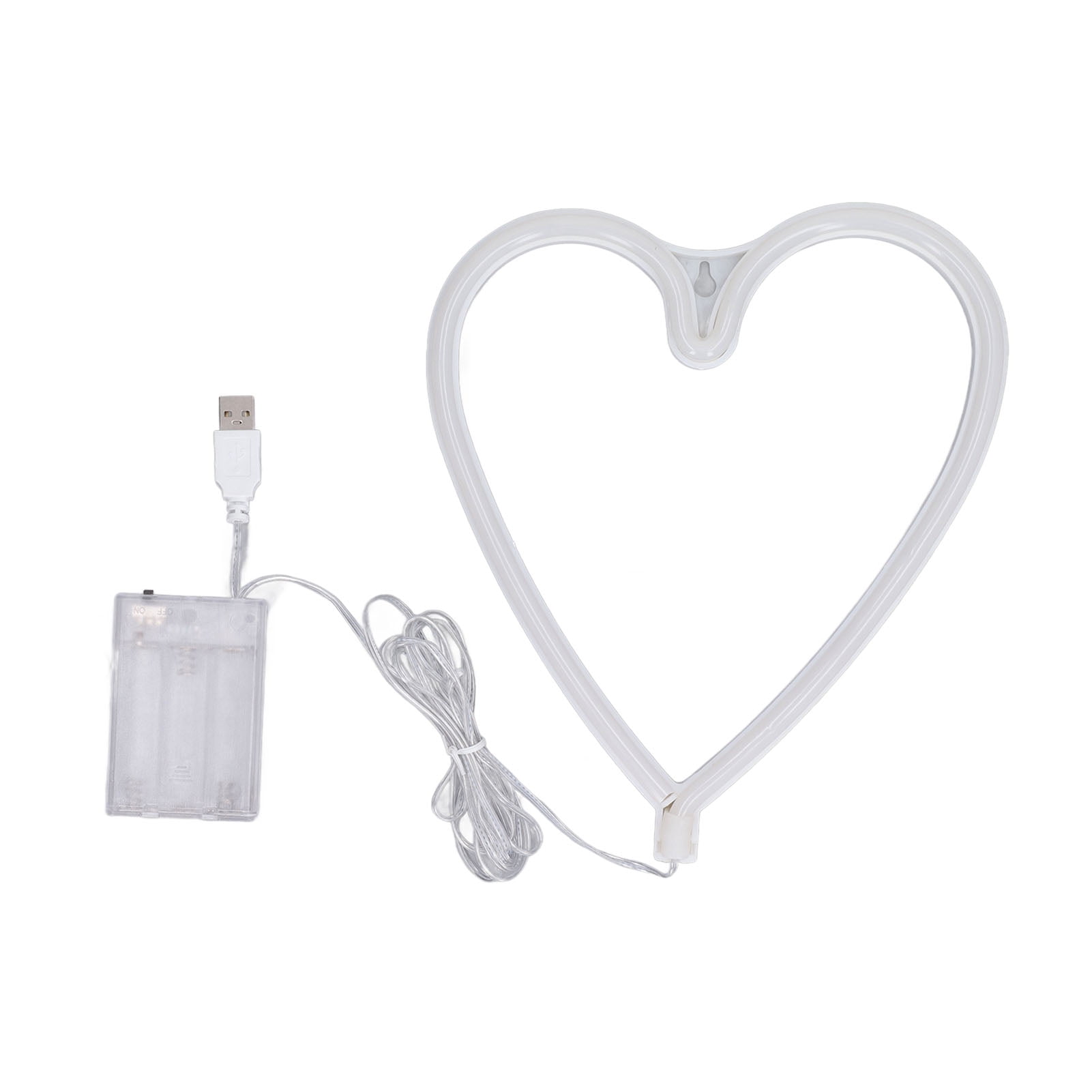 LED Neon Light Heart Shaped Colorful Neon Lights Proposal Birthday ...
