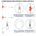 6Pcs Fishing Leaders Fishing Rigs High Strength Fishing Wire Leader ...