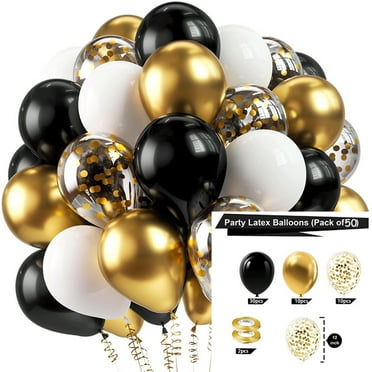 55 Pcs Happy Birthday Balloons Letters Banner KMC2with 35 Pcs Star Foil ...